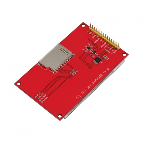 ماژول نمایشگر Lcd Tft فول کالر تاچ 3 2 اینچ دارای ارتباط Spi