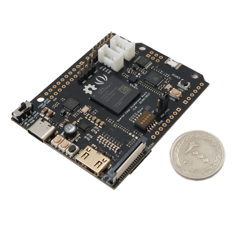 برد توسعه XILINX FPGA SPARTAN7 EDGE به همراه ESP32