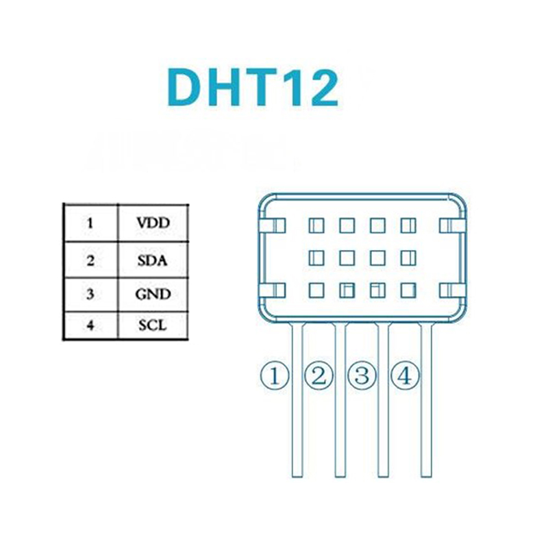 سنسور دما و رطوبت DHT12